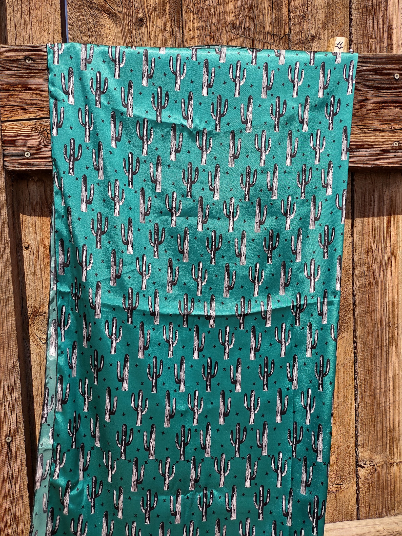 Wild Rag - Green With Cactus, Western Wild Rag, Cowboy Western Neck ...