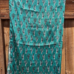 Wild Rag - Green With Cactus, Western Wild Rag, Cowboy Western Neck ...