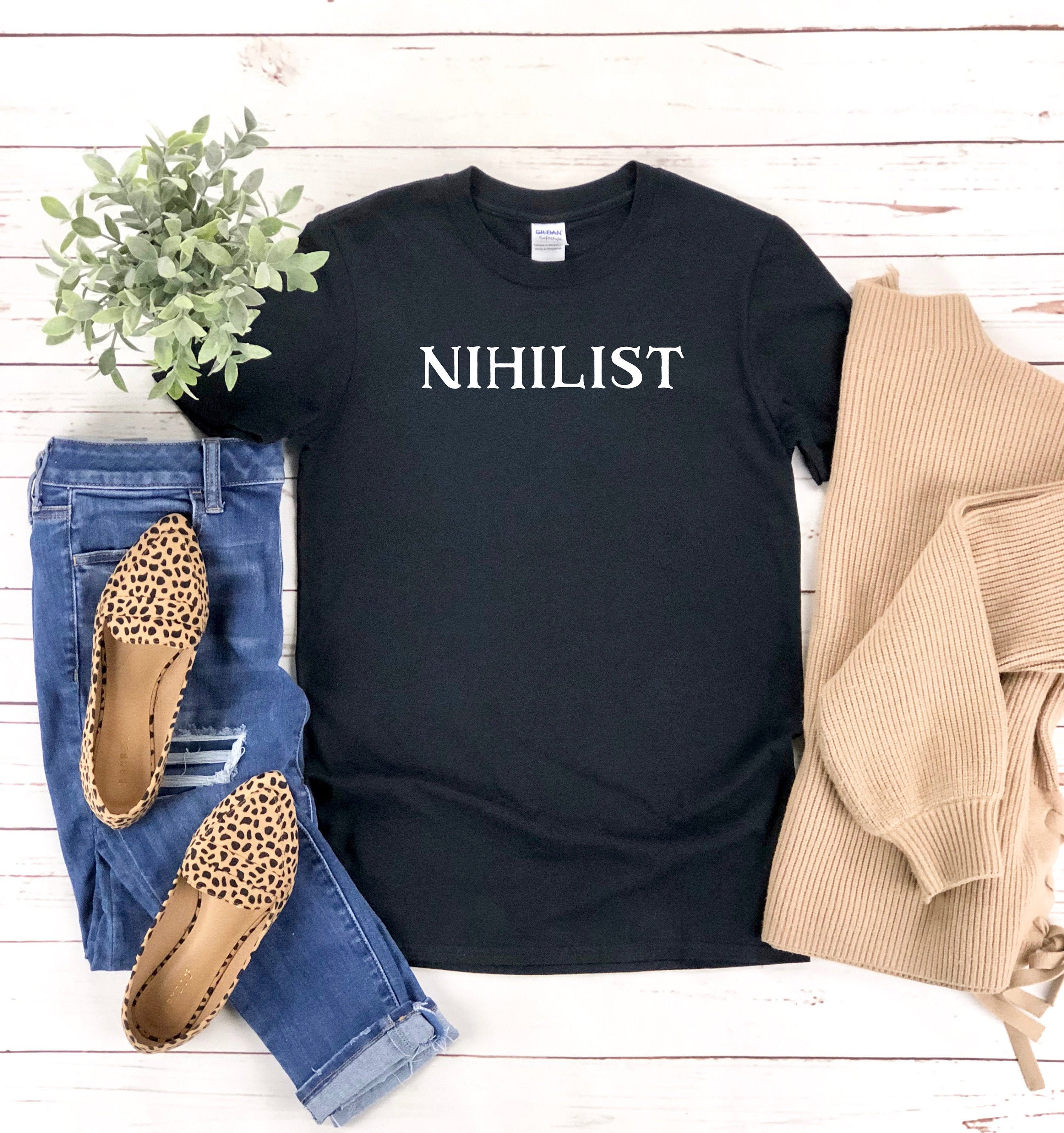Nihilist Shirt Black Nihilism Shirt Goth Emo Aesthetic - Etsy Australia