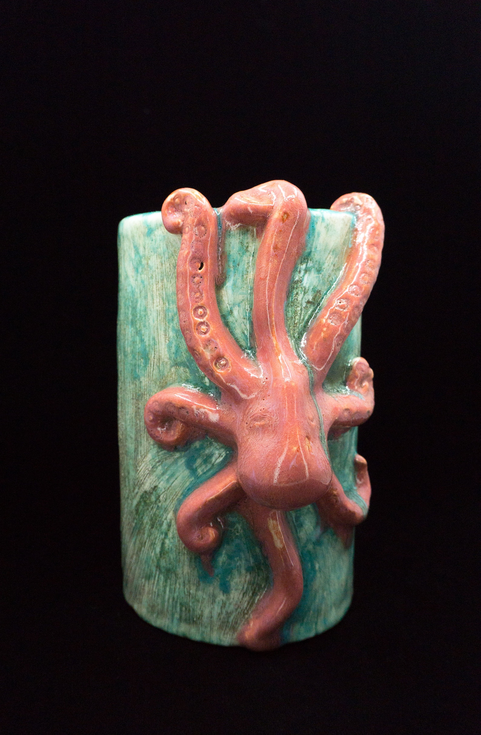 Handmade Pink Kraken Attack Vase Ceramic Octopus Handmade - Etsy UK