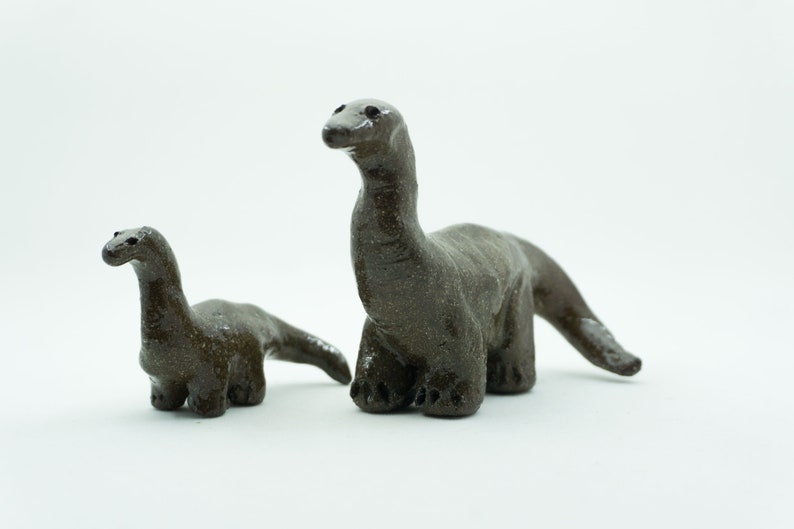 Handmade Ceramics Dinosaur Europasaurus Family Tiny Sculpture Ceramic ...