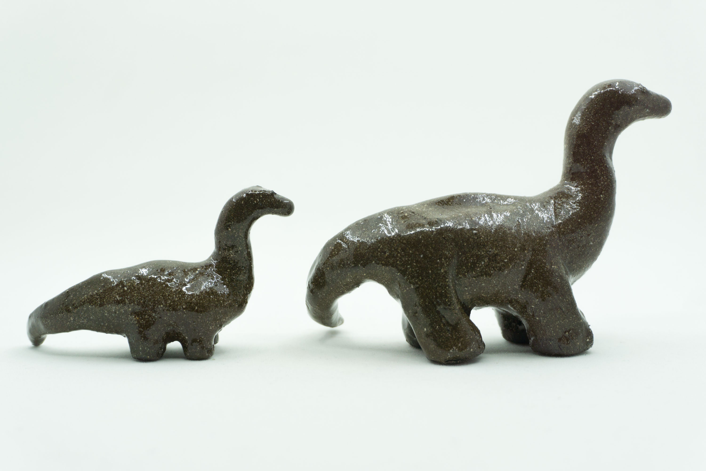 Handmade Ceramics Dinosaur Europasaurus Family Tiny Sculpture Ceramic ...