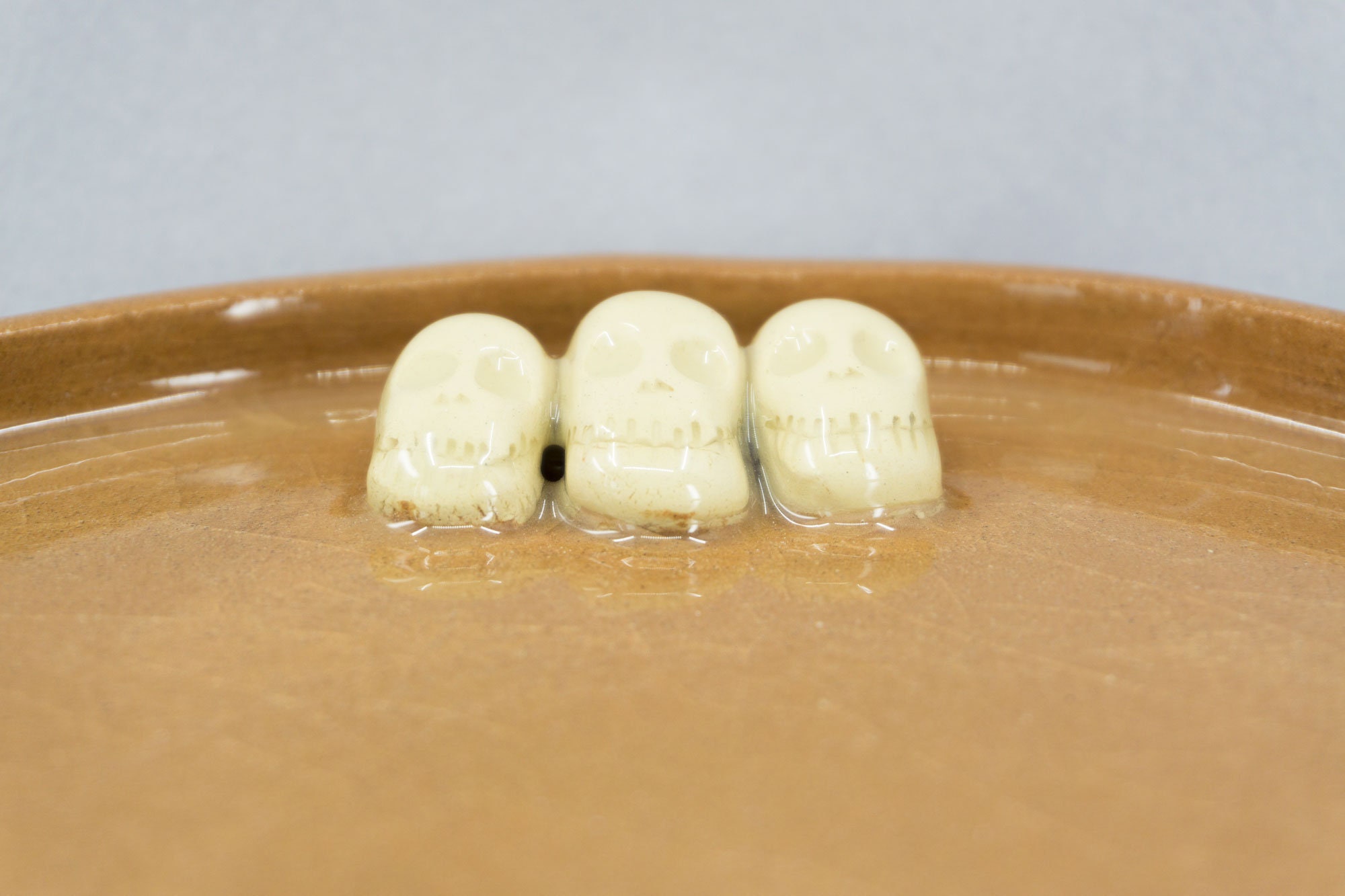 Skull Serving Plate Ceramic Handmade Gothic Home Decor Dining Snack ...