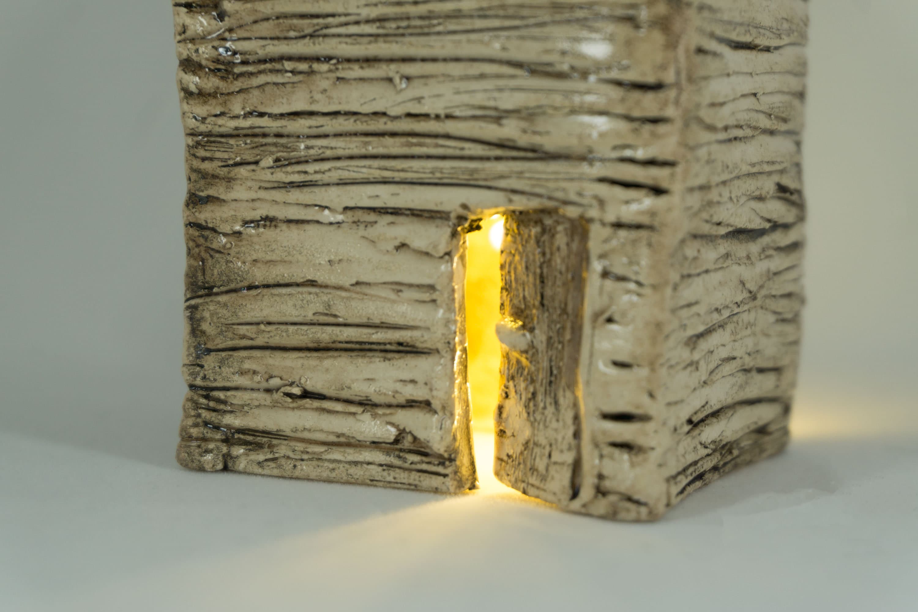 Ceramic Handmade Haunted House Night Lamp Battery Operated - Etsy