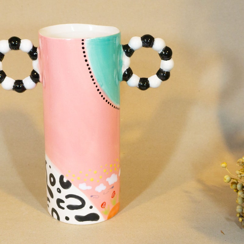 Handpainted Vase - Etsy