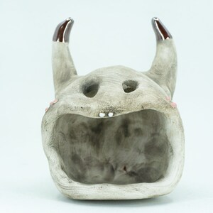 Ceramic Handmade Cute Devils Figure & Candle Holder , Halloween Gift 2 ...