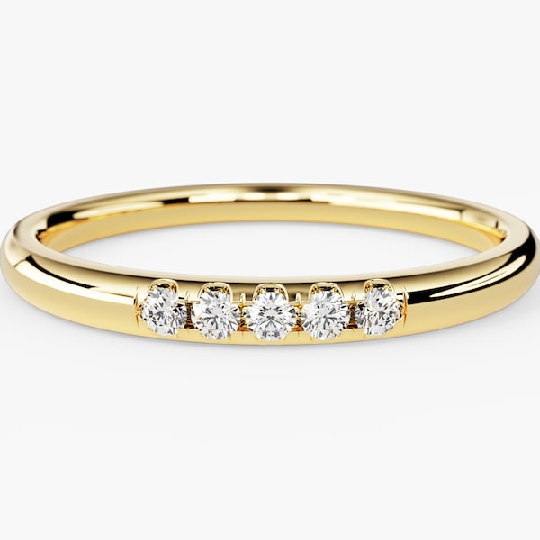 Thin Diamond Band - Etsy