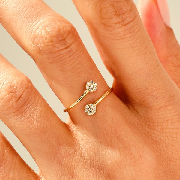 Open Flower Ring - Etsy