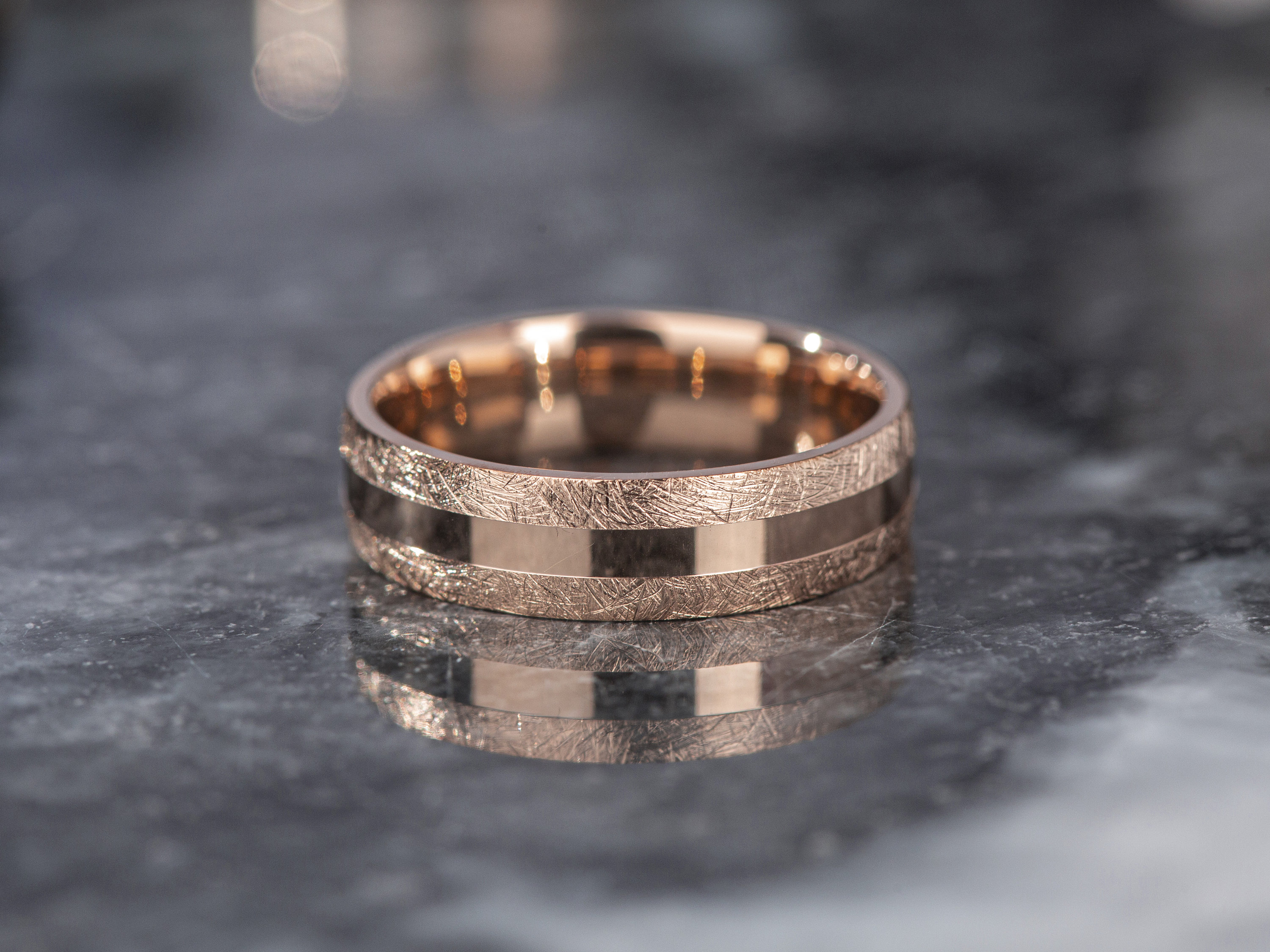 Men's Wedding Band / Solid Gold Man Ring / Modern Wedding - Etsy