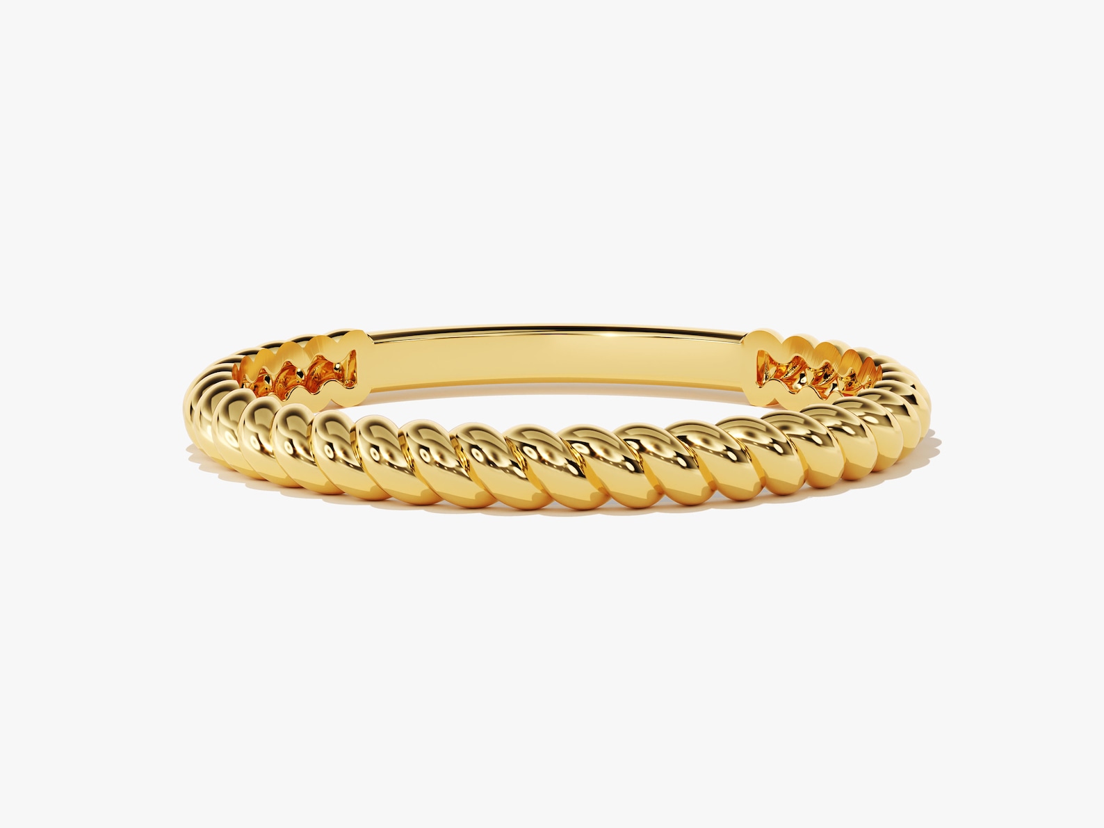 14k Gold Twist Rope Ring / Gold Braided Band Ring for Women / - Etsy