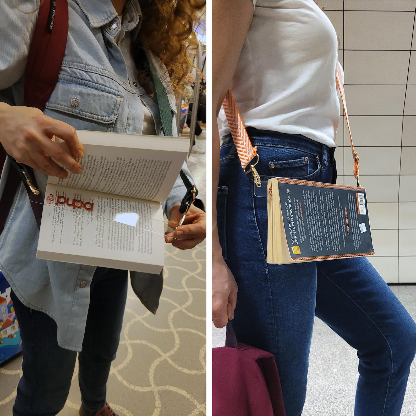 Bookstrap – the Most Stylish and Practical Way to Carry Your Book! - Etsy