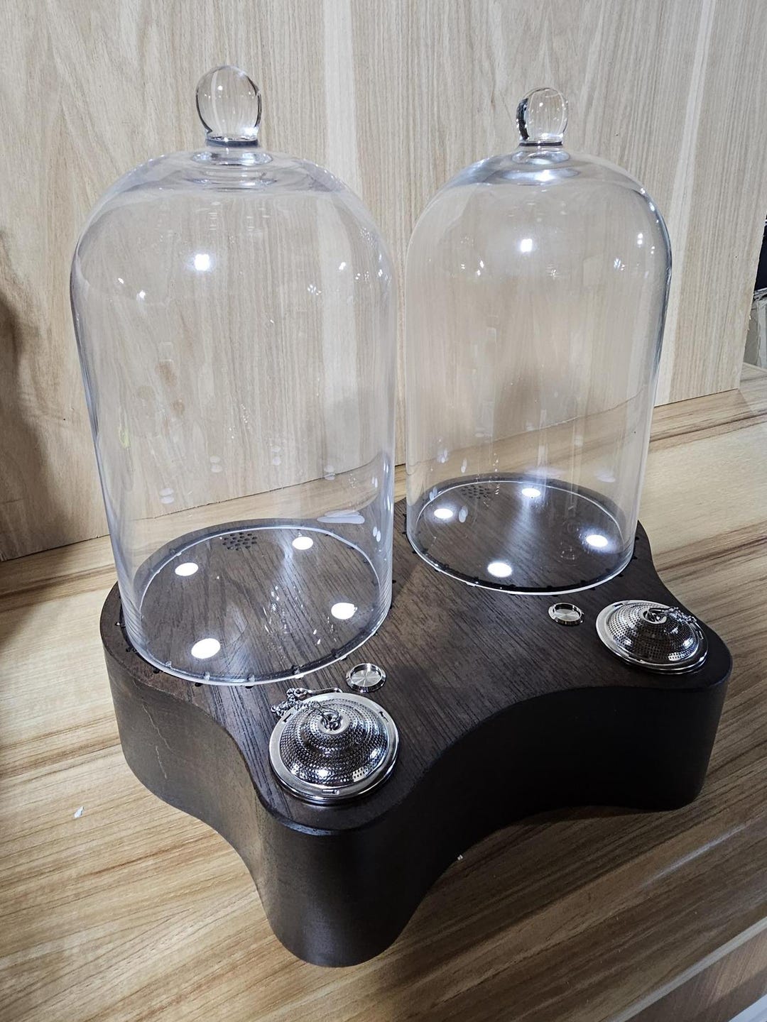 Speakeasy Smoker DUAL Modern Double LED Drink Whiskey Cocktail Smoker ...