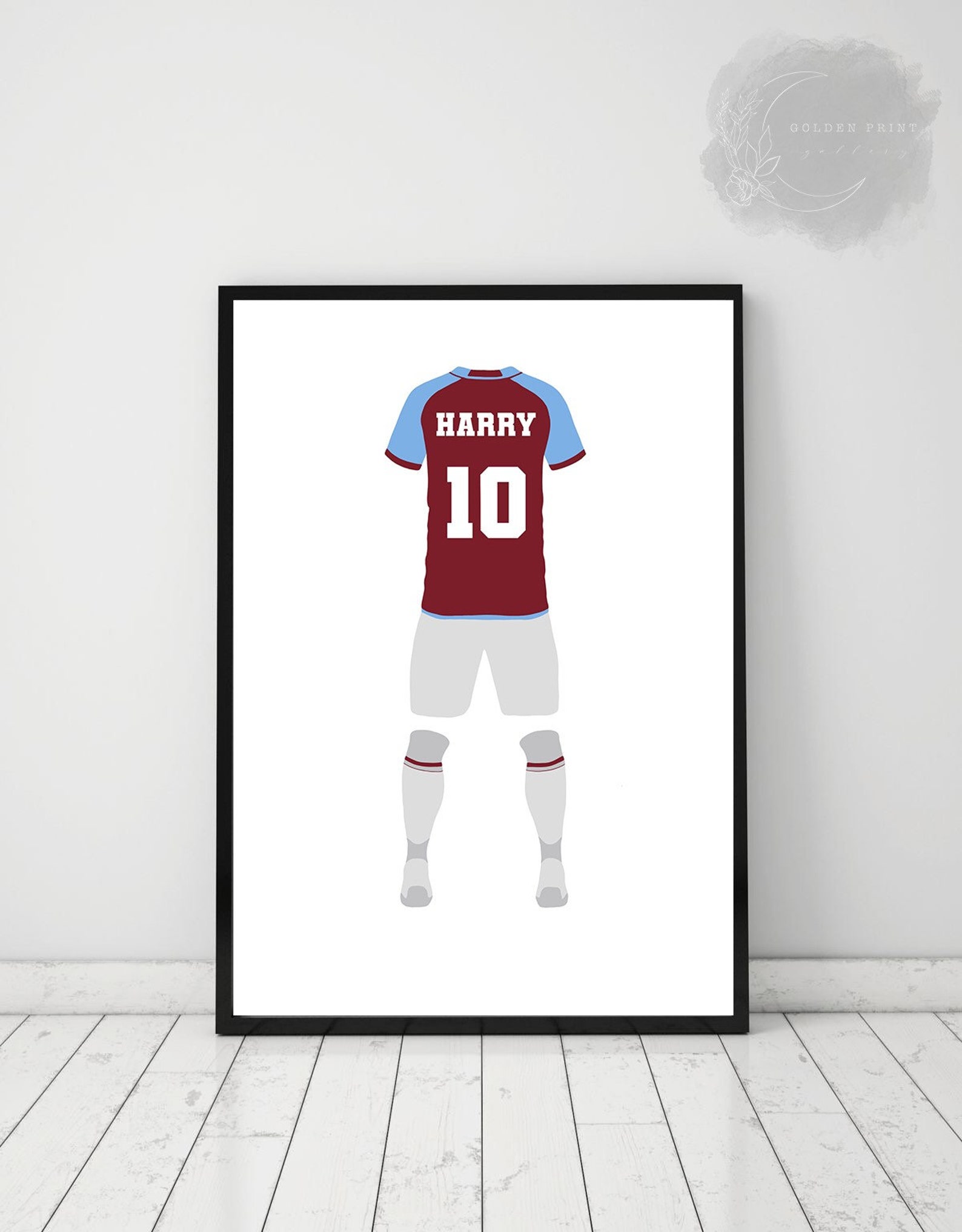 Personalised Custom Football Team Kit Print Kids - Etsy UK