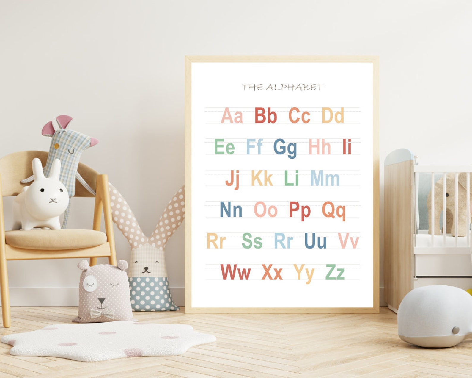 Printable Alphabet Poster, Abc Poster, Alphabet Letters Educational ...