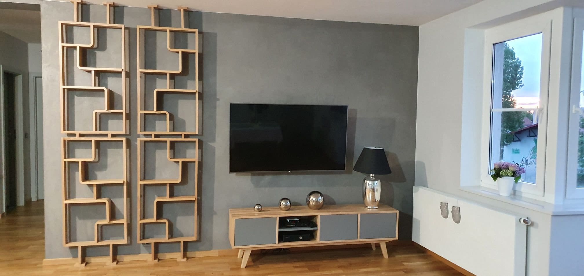 VOLAK Inspired Wall Unit Room Divider Partition Wall Shelves Flowerbed ...