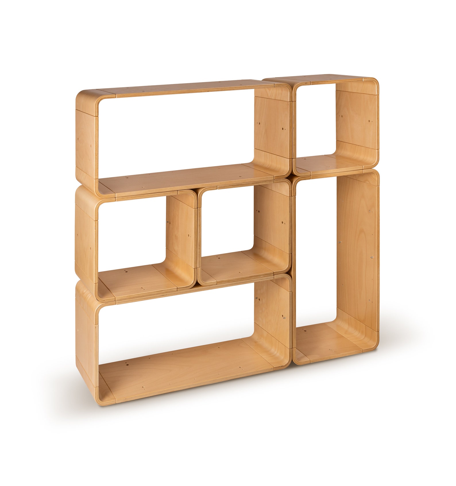 Wooden Sideboard Cabinet Bookcase Bookshelf 120x120x30 Cm SCLEICA ...