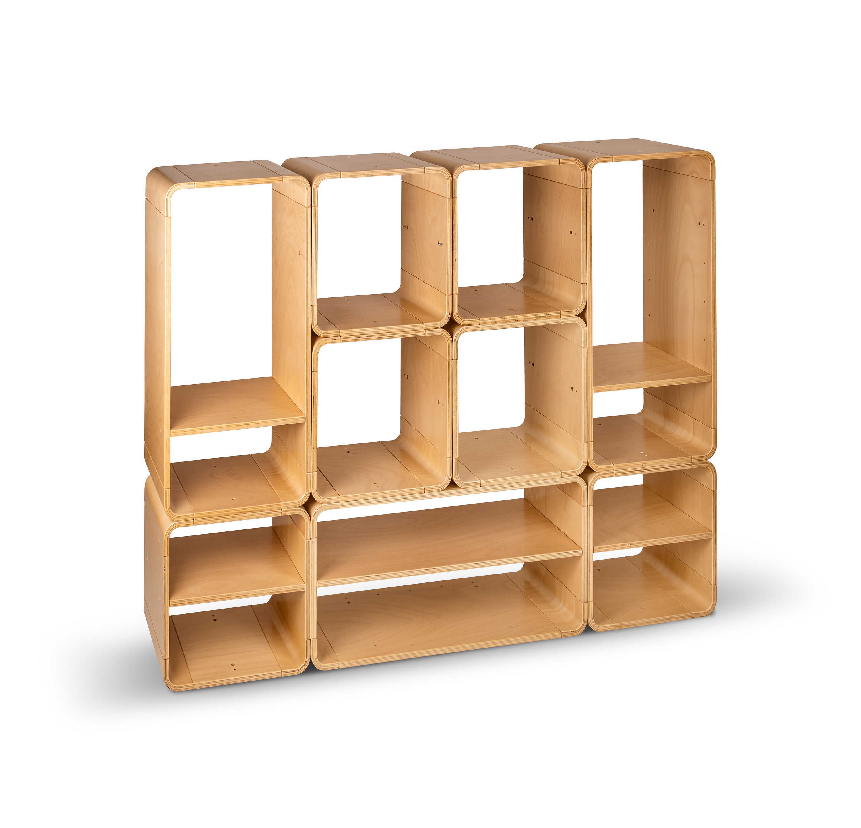 Wooden Sideboard Cabinet Bookcase Bookshelf 120x120x30 Cm SCLEICA ...