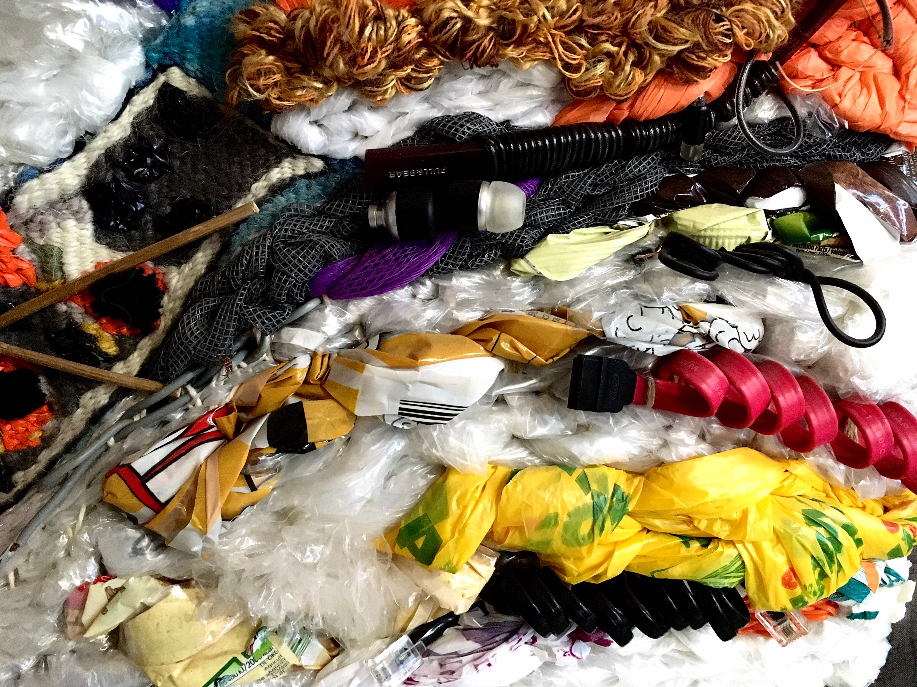 Made by Waste, Sustainable Textile Art, Wall Element, Contemporary Art ...