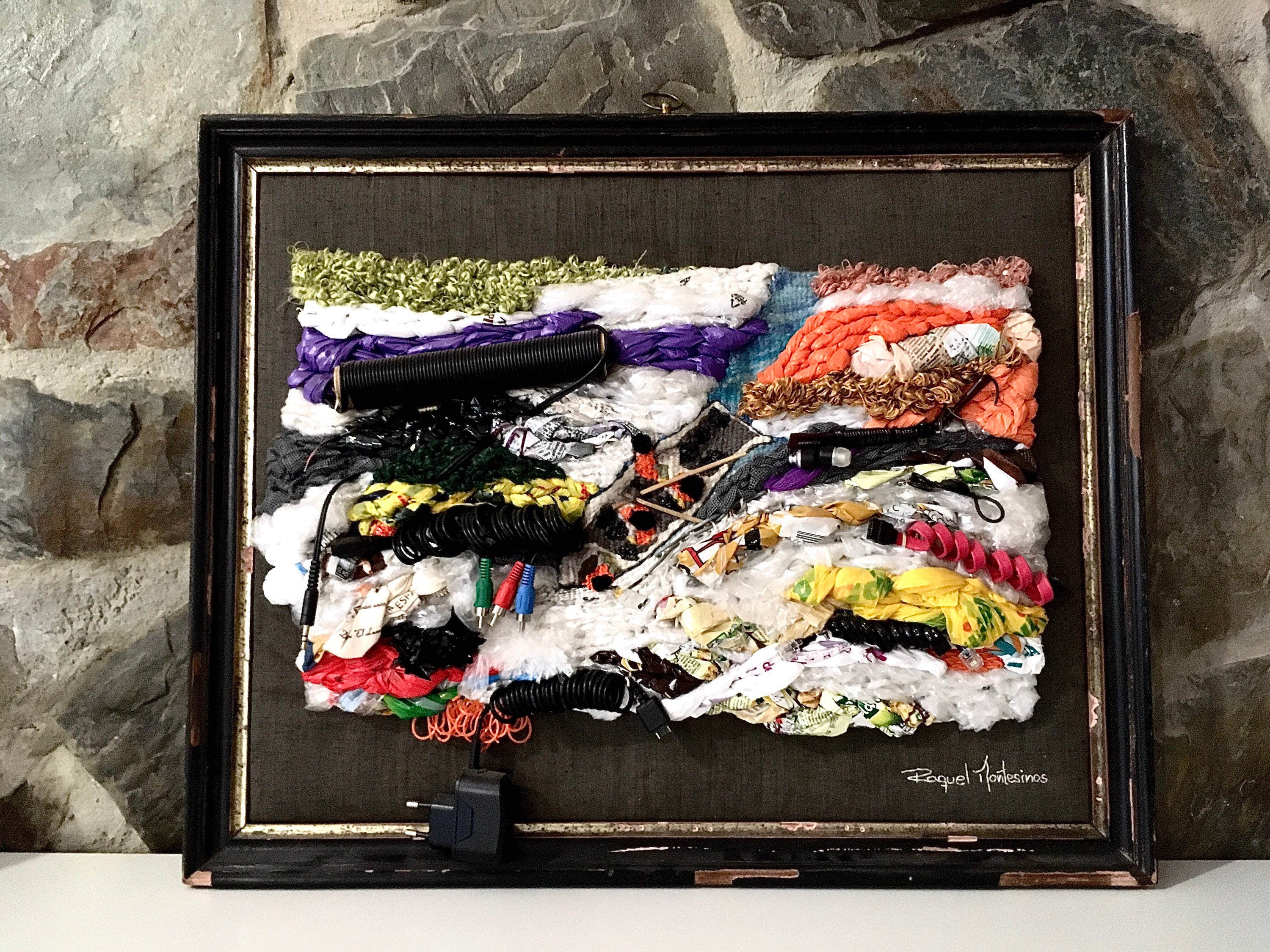 Made by Waste, Sustainable Textile Art, Wall Element, Contemporary Art ...