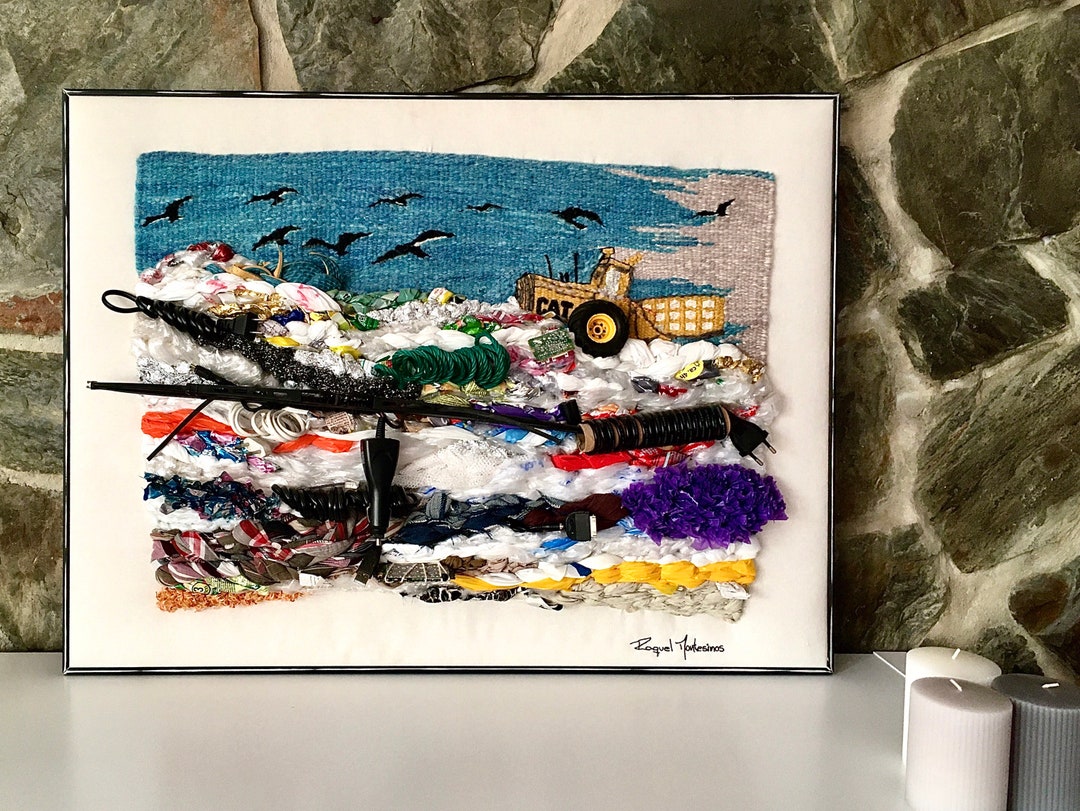 Made Towards Waste, Sustainable Textile Art, Wall Art Tapestry ...