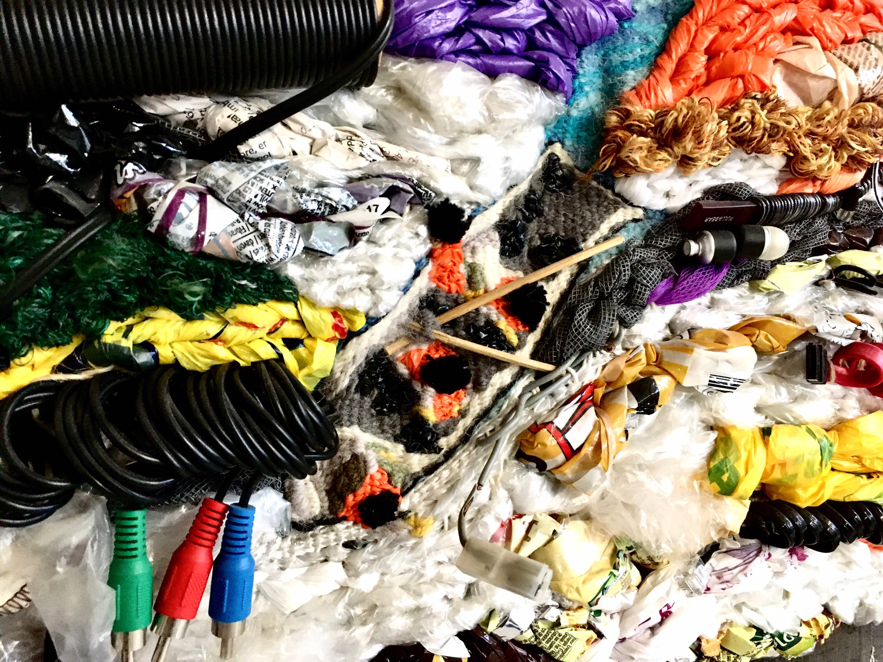 Made by Waste, Sustainable Textile Art, Wall Element, Contemporary Art ...