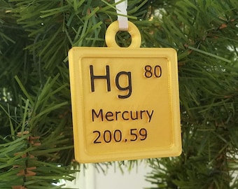 Periodic Table Ornaments - Etsy