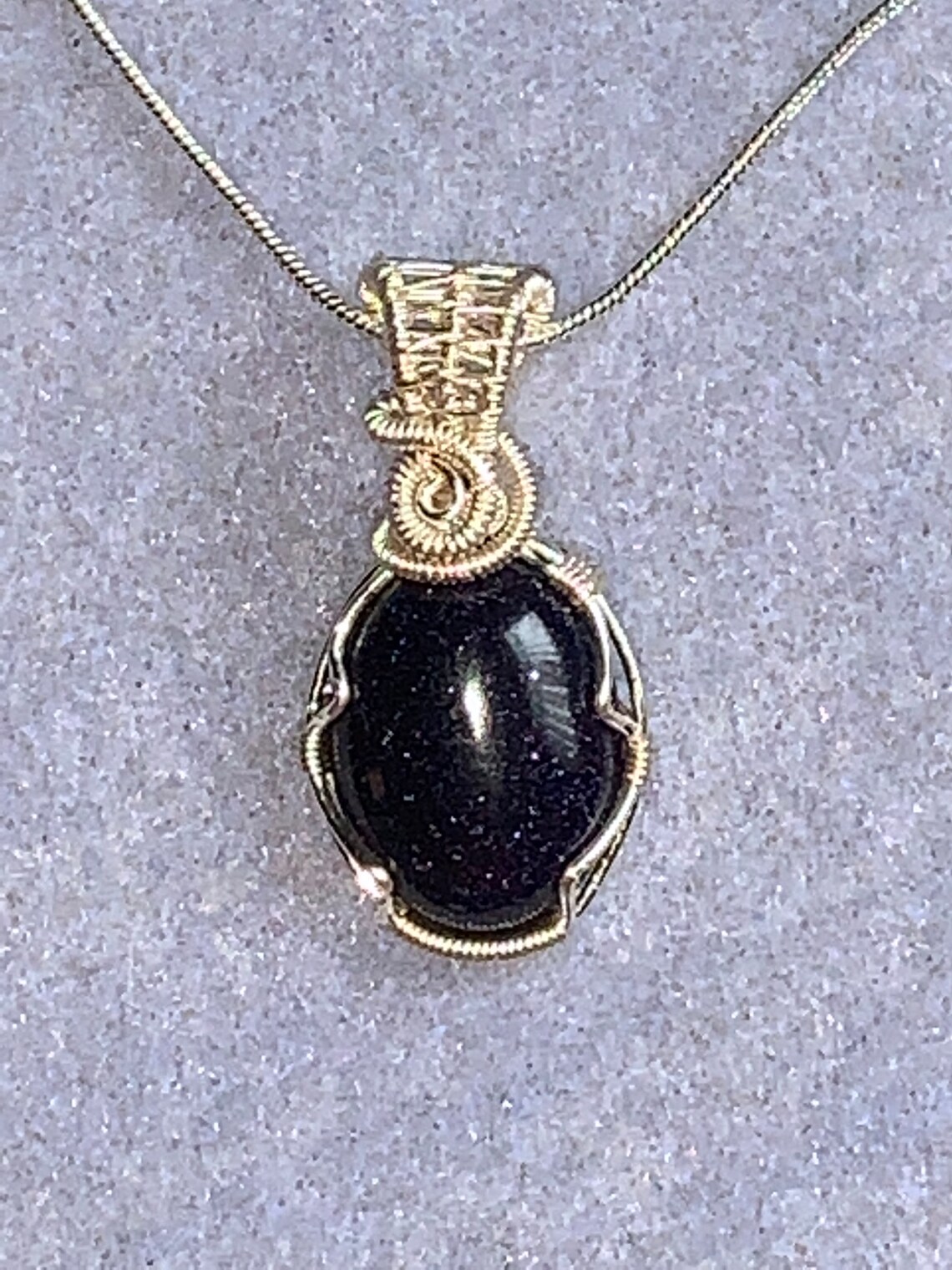 Goldstone Pendant code Gold 2 - Etsy