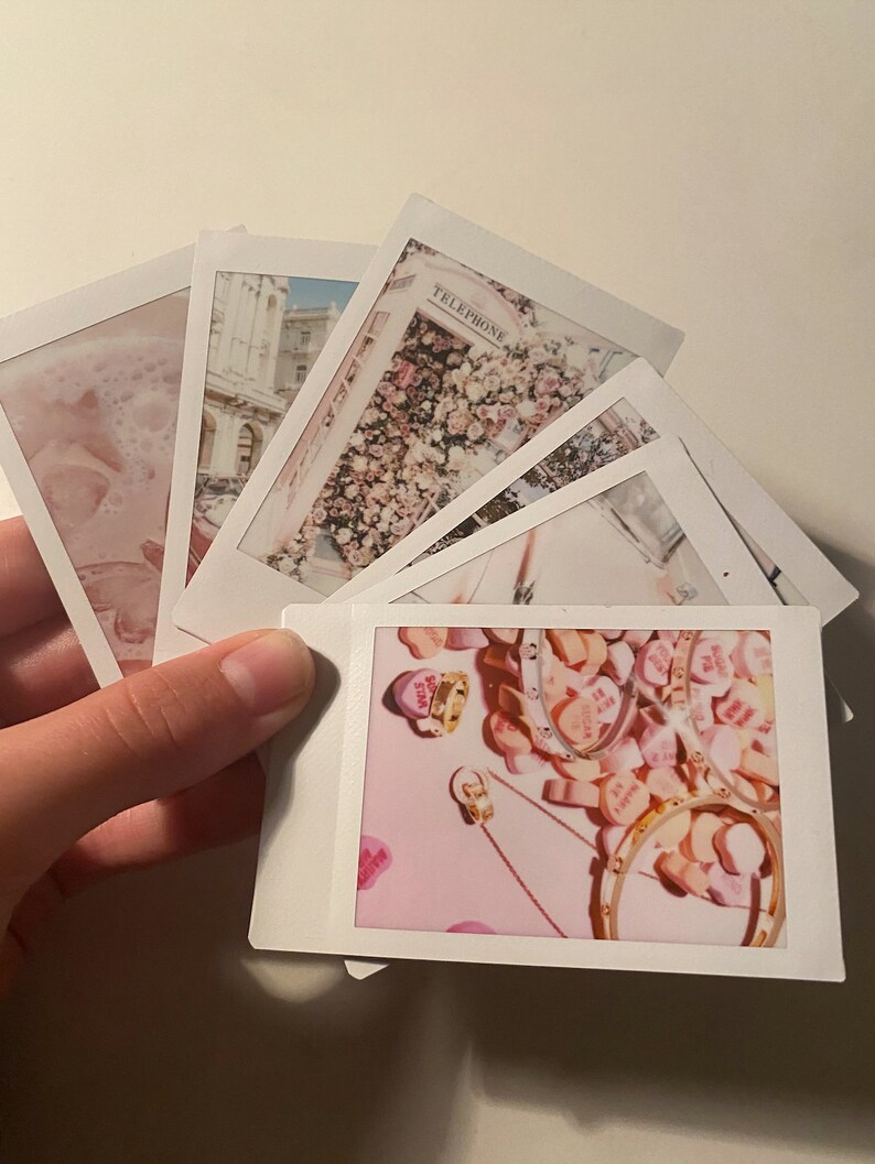 Pink Polaroids - Etsy
