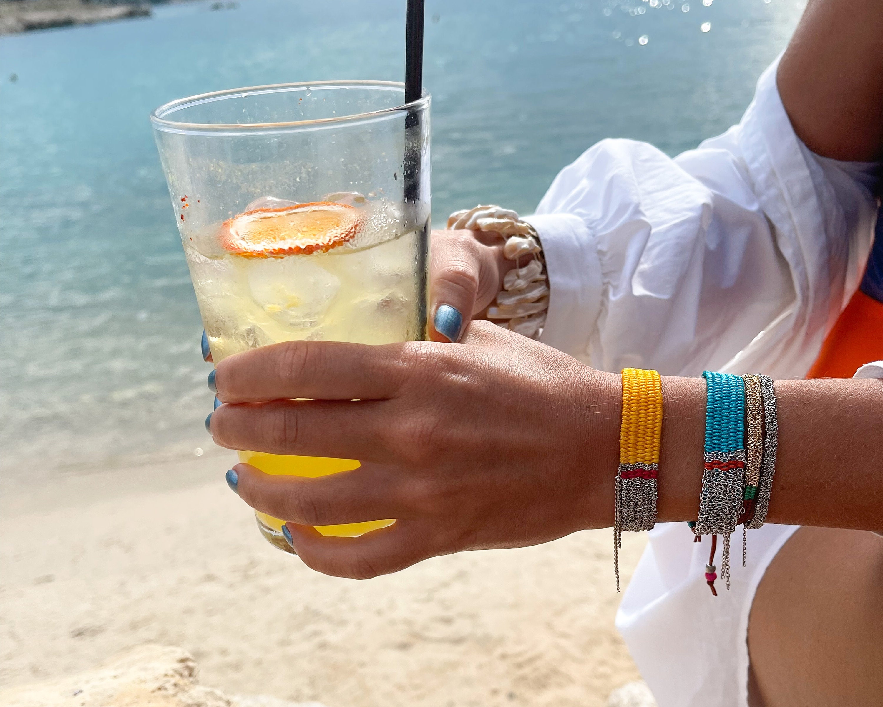 Sunshine Yellow Handwoven Bracelet Unique Design Adjustable - Etsy