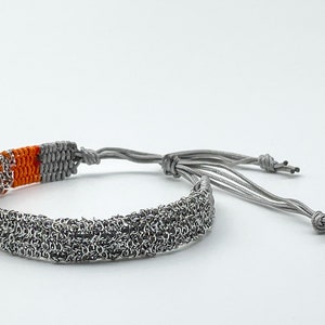 Handwoven Stainless Steel Chain Bracelet Stack, More Colours Available ...