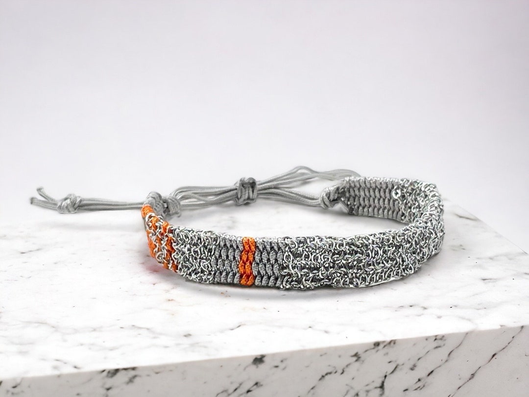 Handwoven Stainless Steel Chain Bracelet Stack, More Colours Available ...