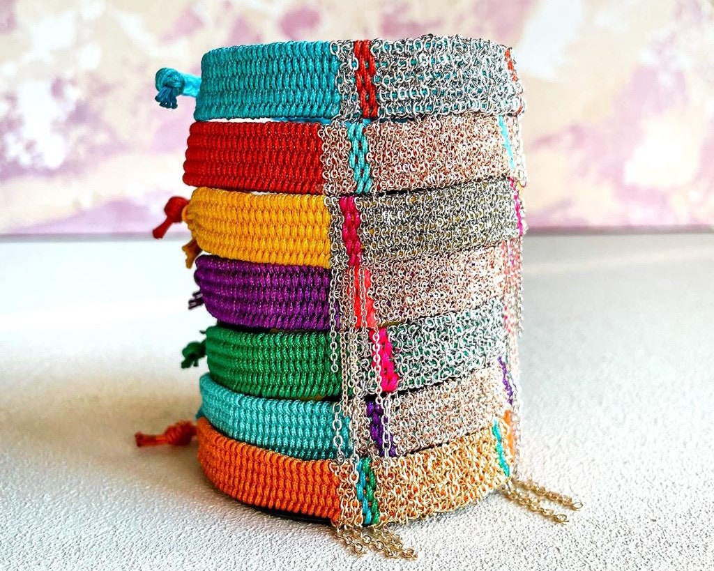Handwoven Loom Bracelet Stack Gift for Her Boho & Hippie - Etsy