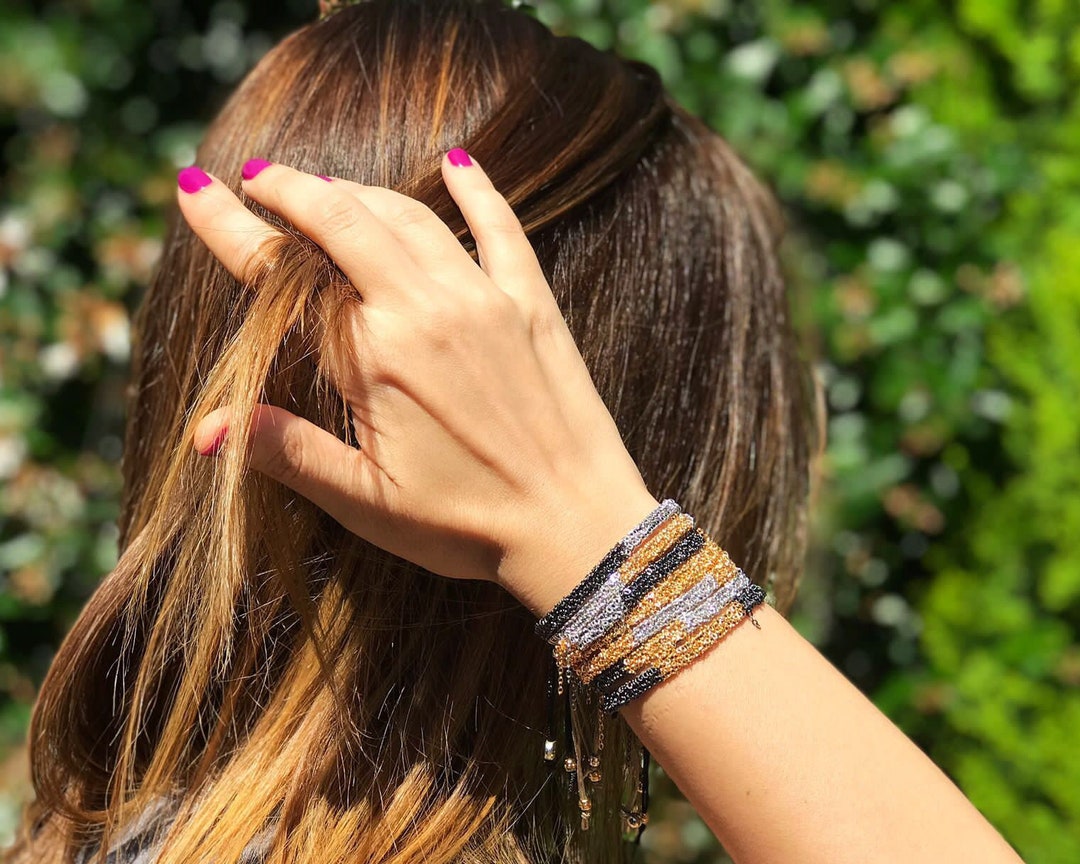 Chain Bracelet Stack Minimalist Adjustable Bracelet Festival Party ...