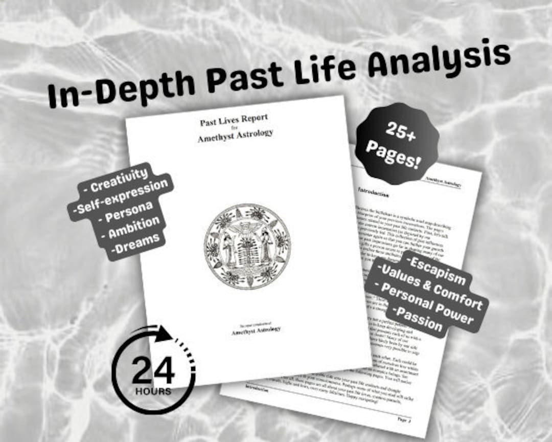 Past Lives Astrology Analysis: Birth Chart Reading, Spiritual Natal ...