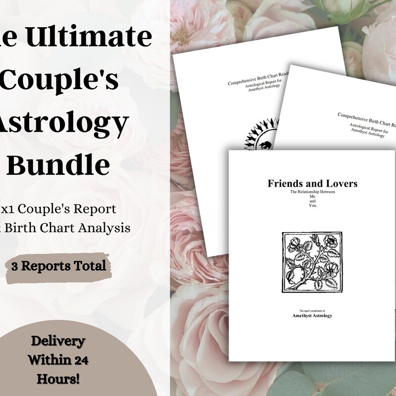 Couples Natal Chart - Etsy