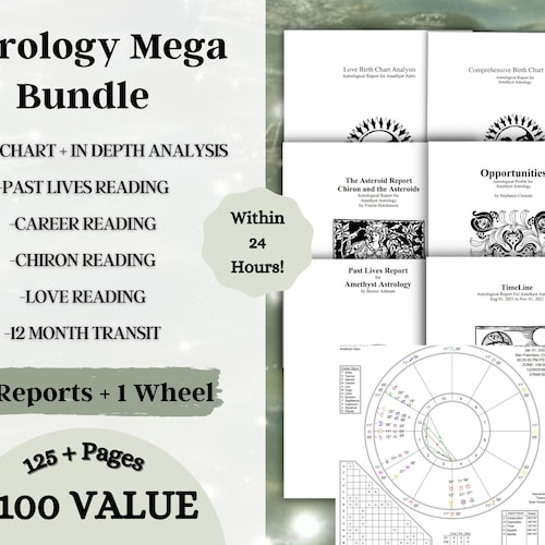 Past Lives Reading Astrology Birth Chart Report In-depth - Etsy