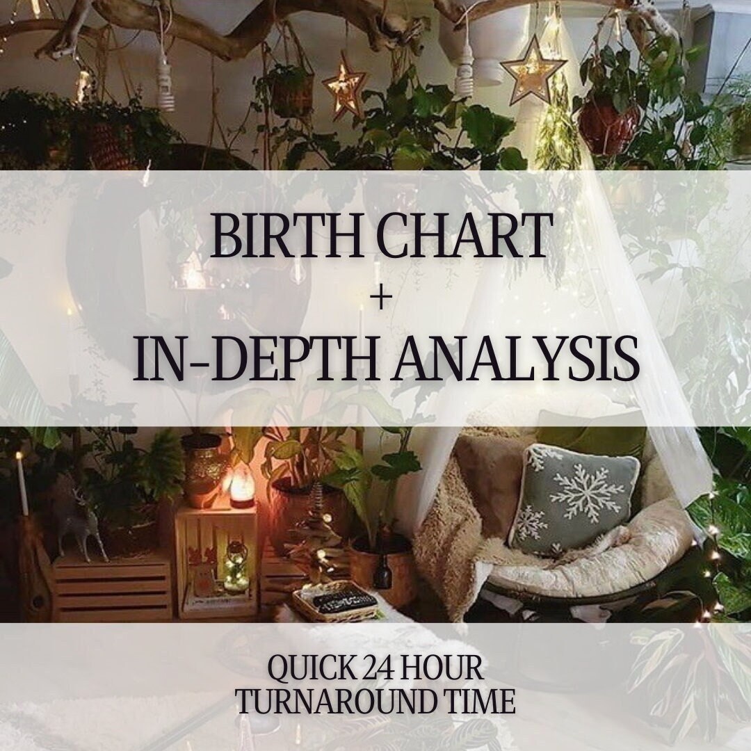 Full Astrology Natal Birth Chart + In-depth Analysis, Personalized ...