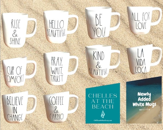 Rae Dunn Mugs Authentic Special Characters Numbers and | Etsy