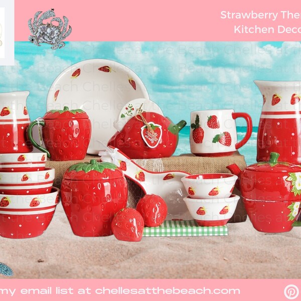 Strawberry Decor - Etsy