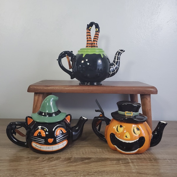 Halloween Teapot - Etsy