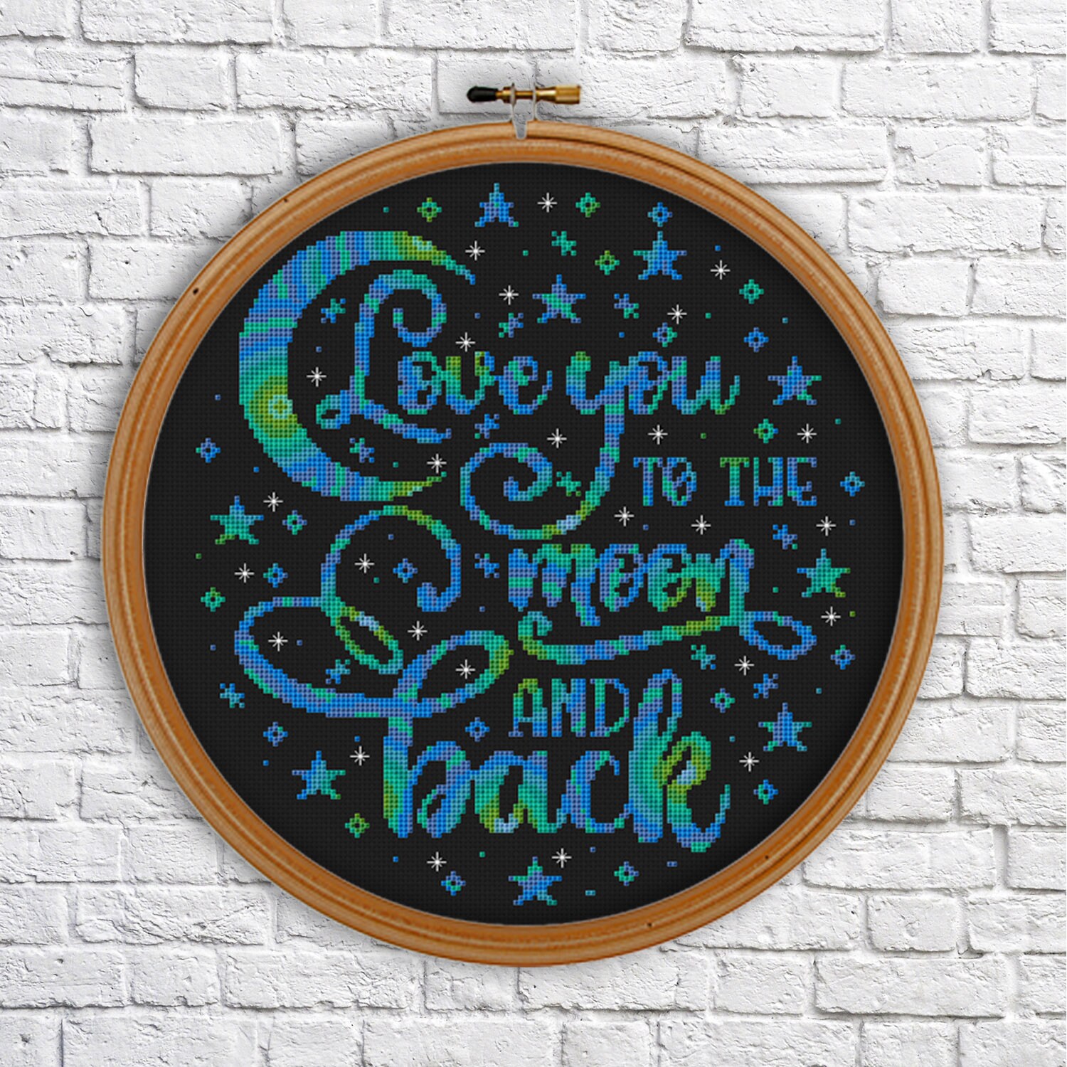 Love You to the Moon and Back Proverb & Citation Modern - Etsy