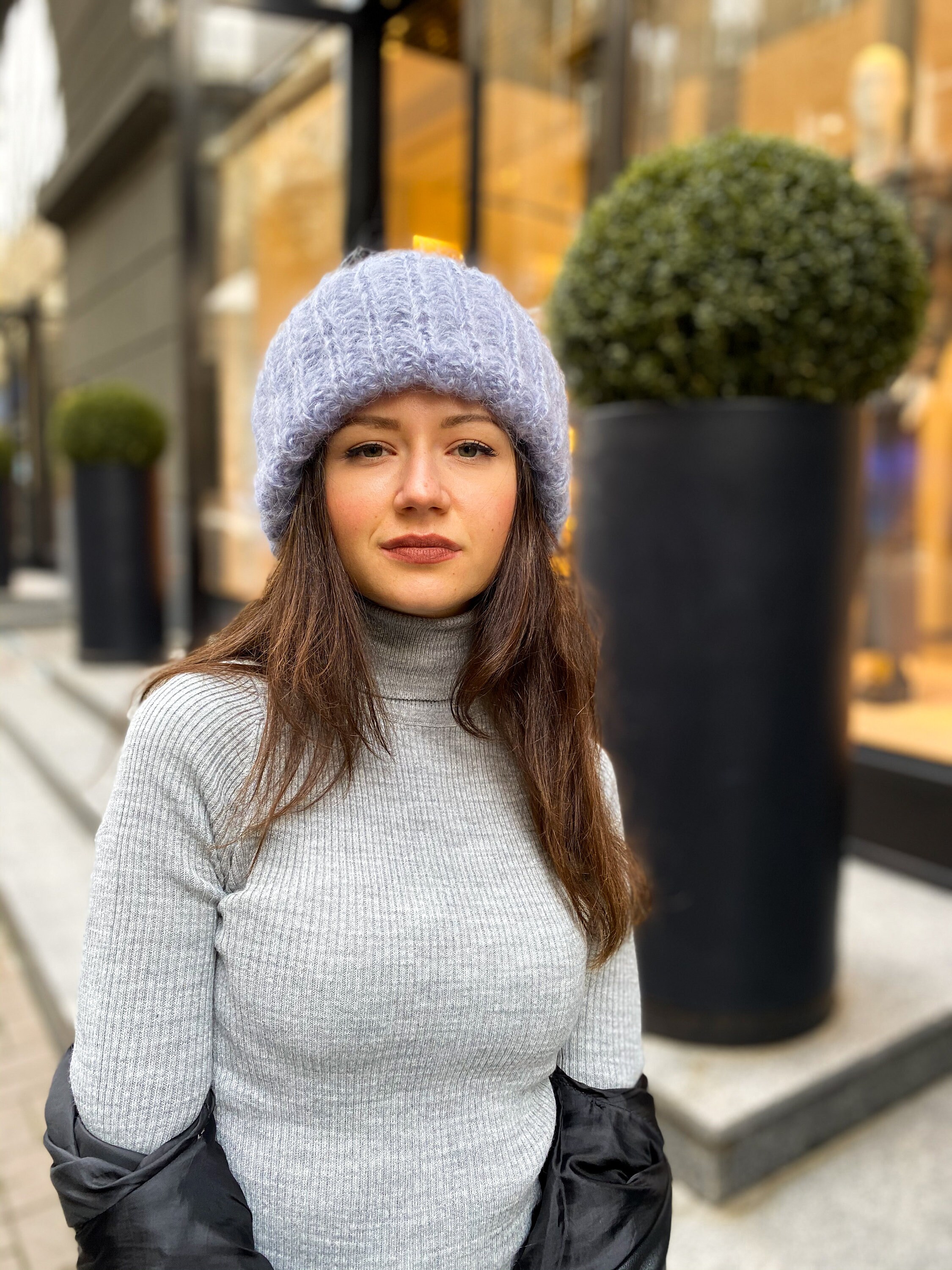 Blue Mohair Hat Mohair Hat Luxury Hat Bright Hat Winter | Etsy