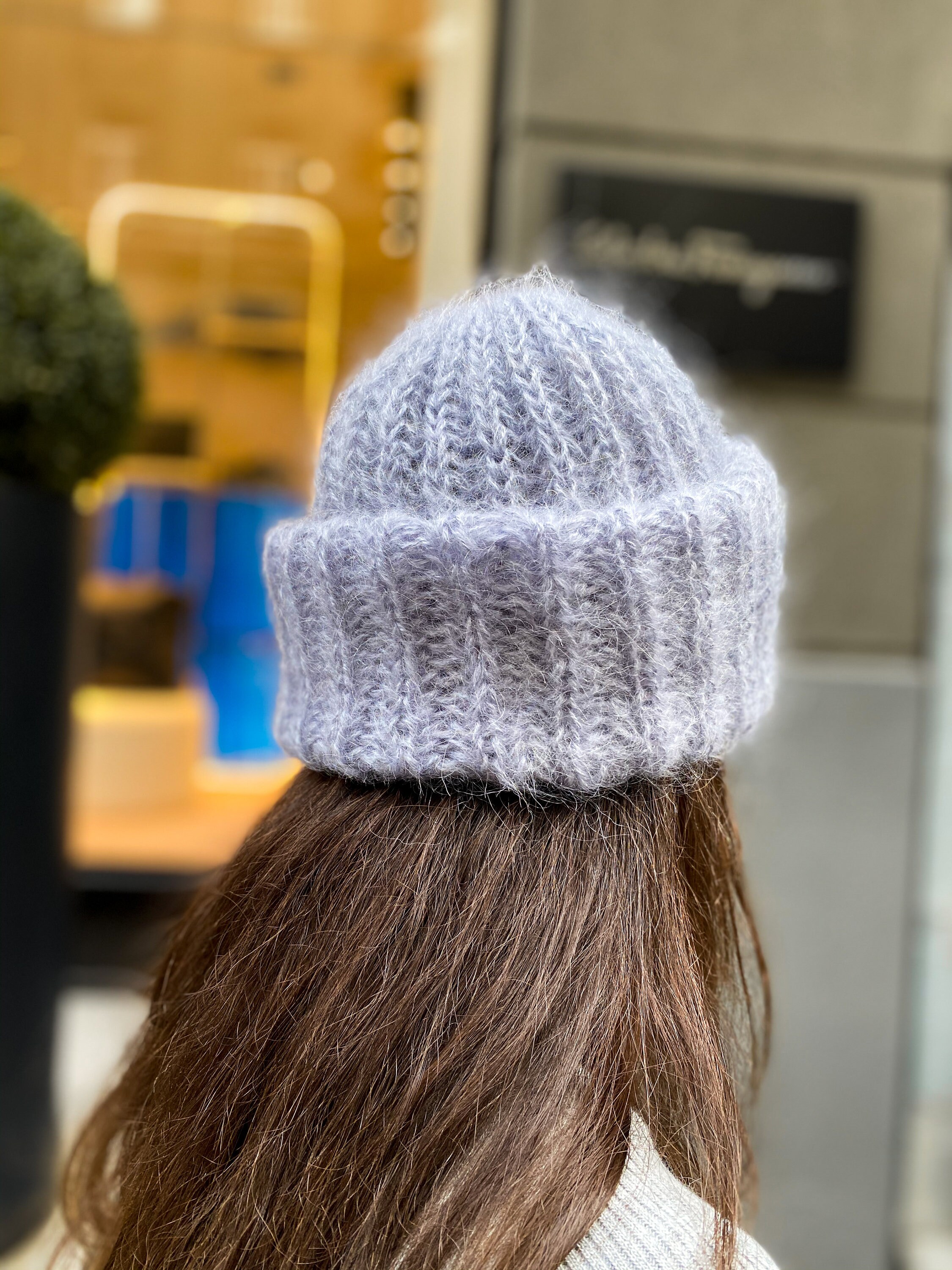 Blue Mohair Hat Mohair Hat Luxury Hat Bright Hat Winter | Etsy