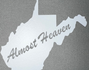 Almost Heaven West Virginia Svg - Etsy