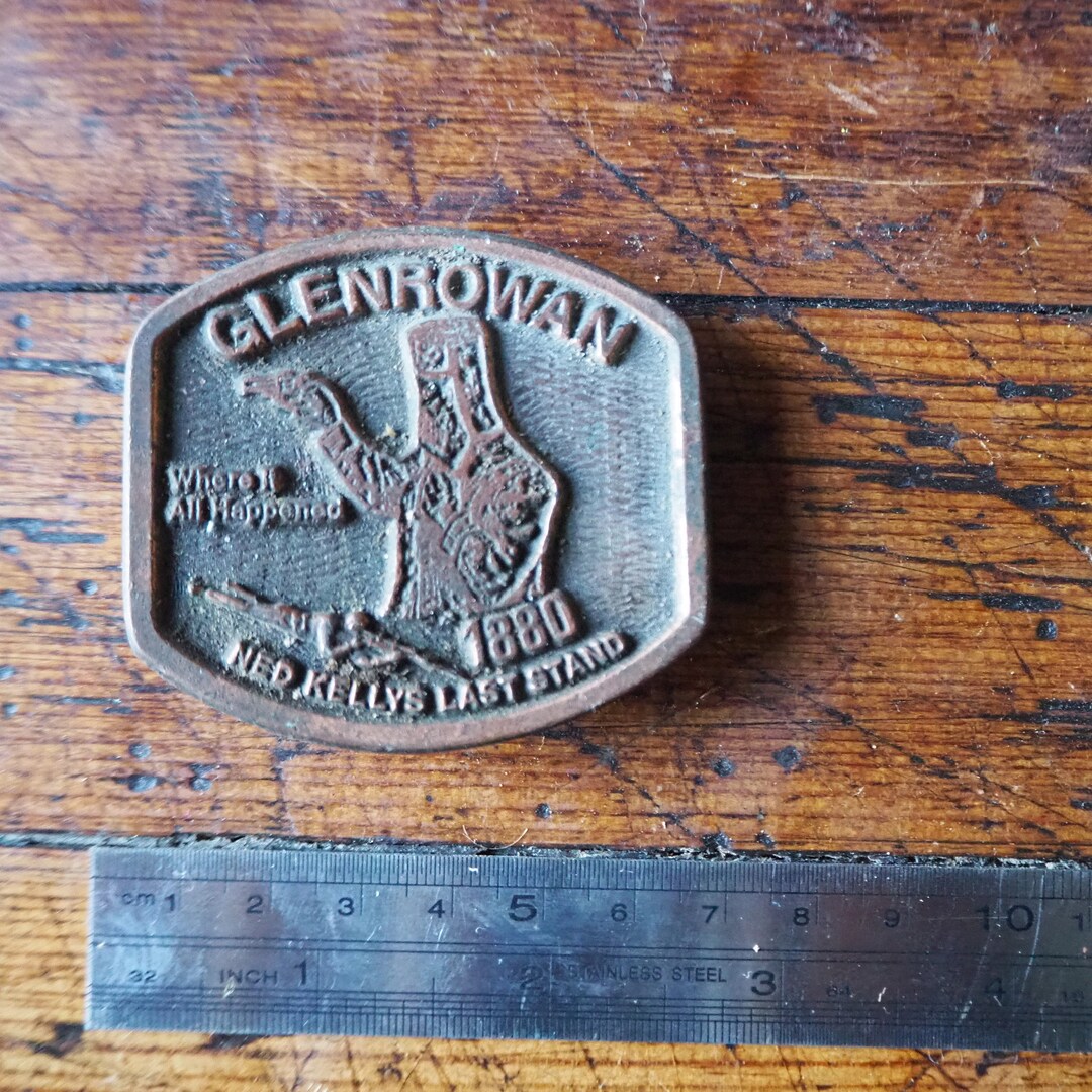Vintage Bronze Ned Kelly Belt Buckle - Etsy