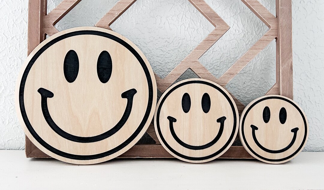 Little 5 Engraved Smiley Face - Etsy