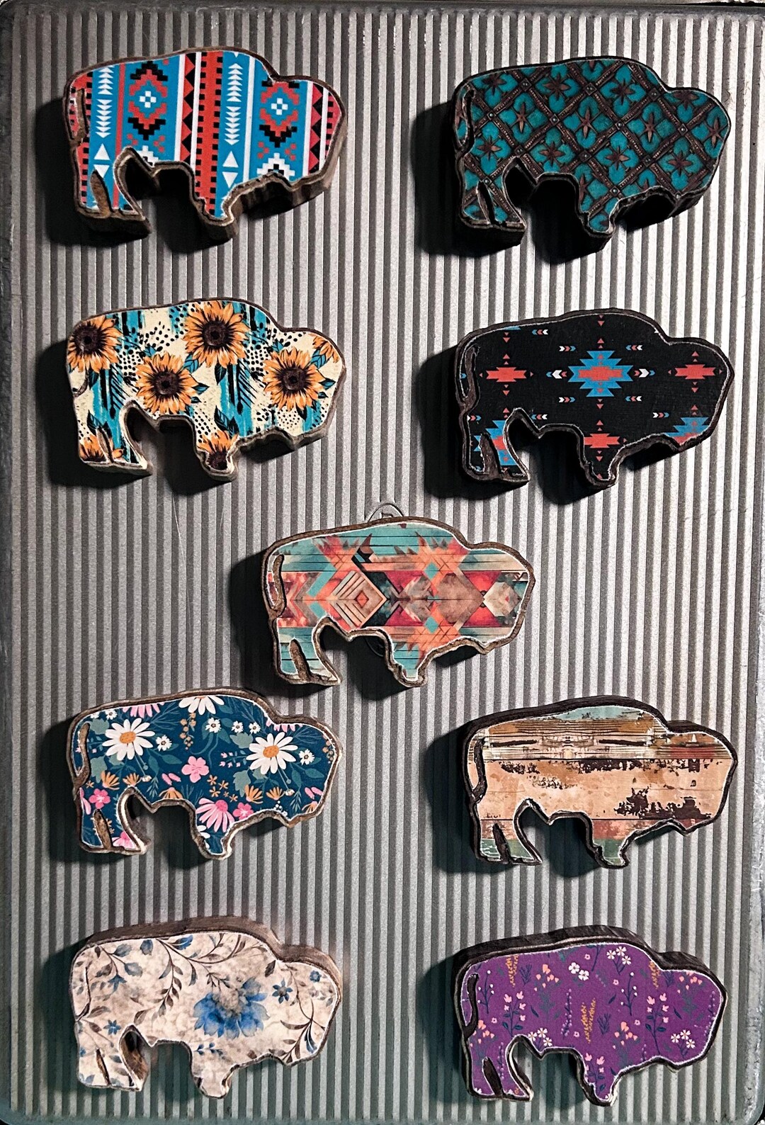 Cute Litte 4" Bison Magnets, Magnets, Western Magnets, Refrigerator ...