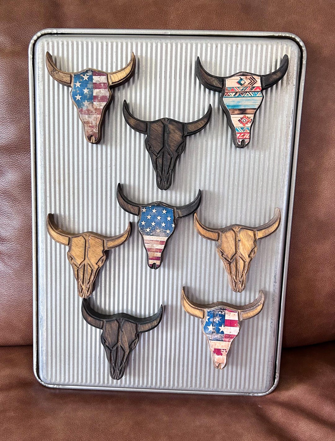 Cute Little 4" Steer Skull Magnets, Western Magnets, Fridge Magnets ...