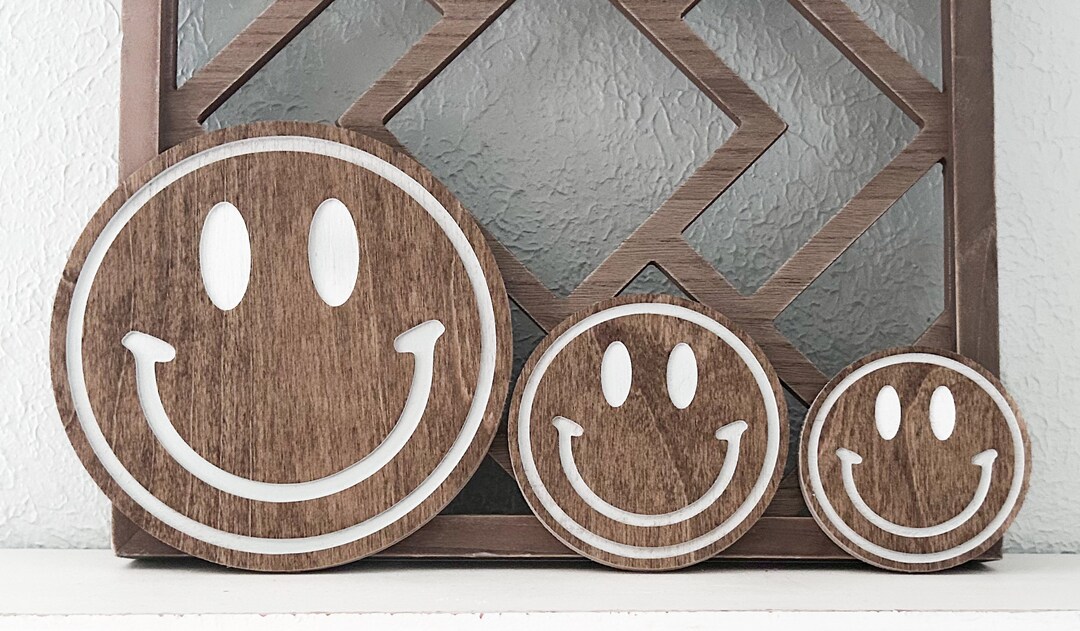 Smiley Face Wood Sign Small Teacher Gift Classroom Decor Uplifting ...