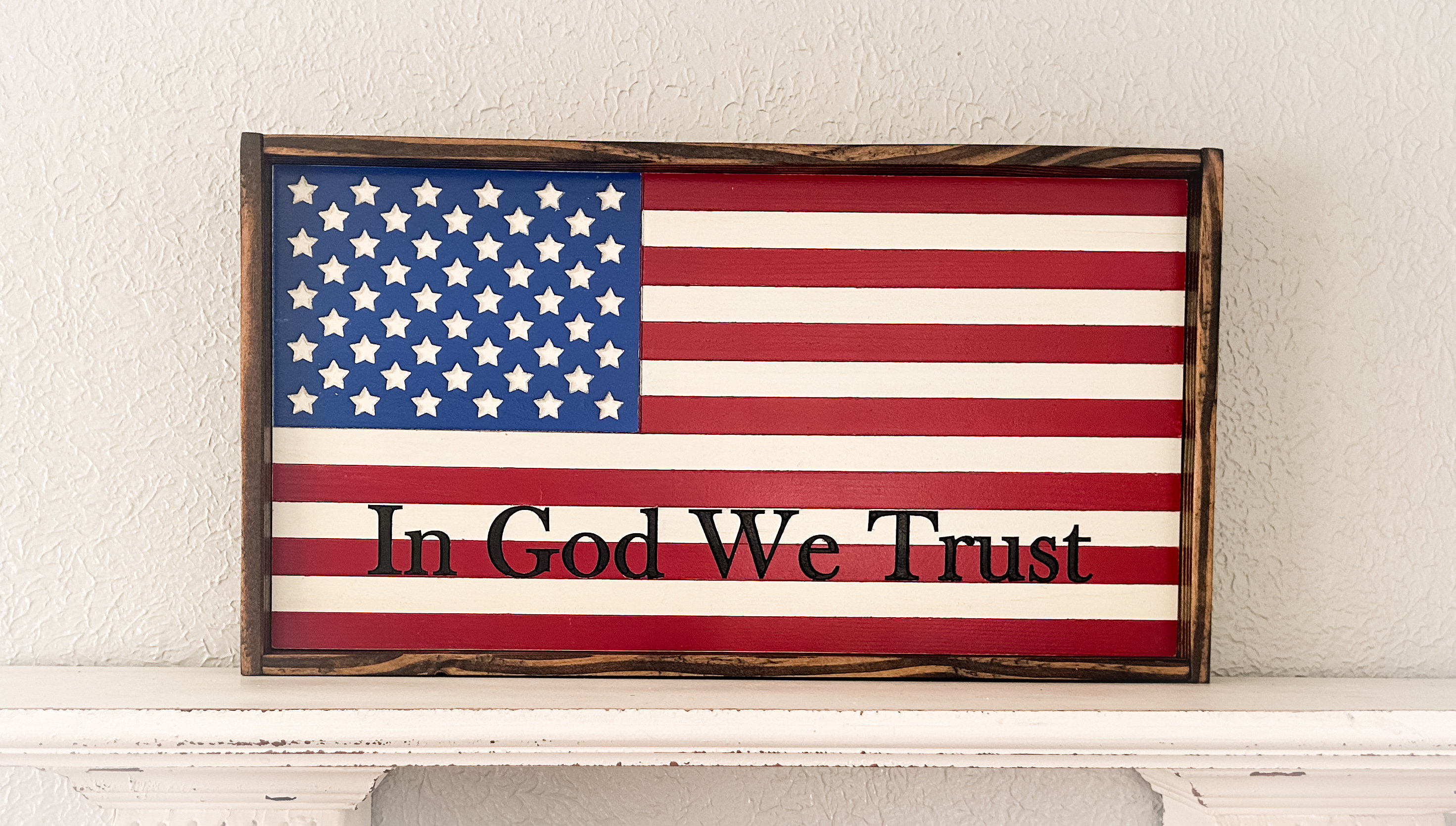 In God We Trust Flag Sign - Etsy